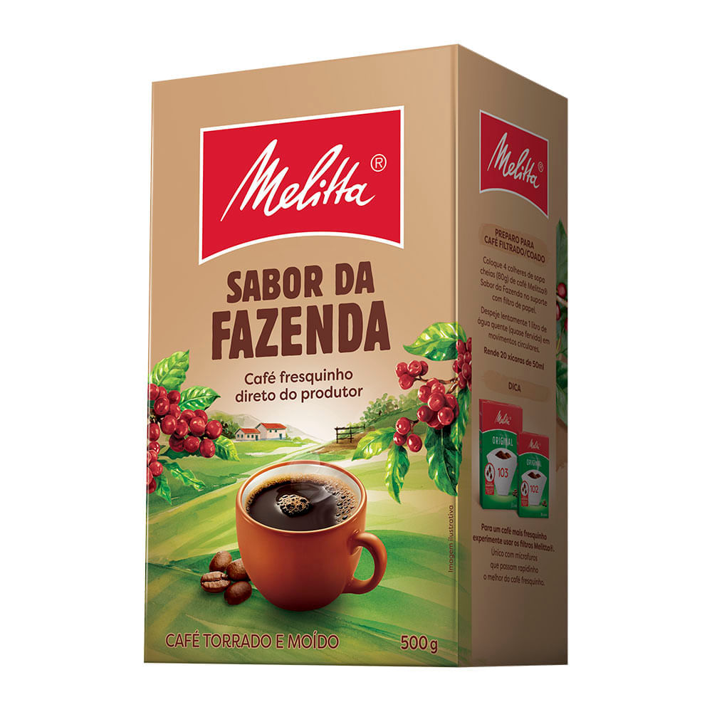 Café Melitta® Sabor da Fazenda Vácuo 500g - lojamelitta